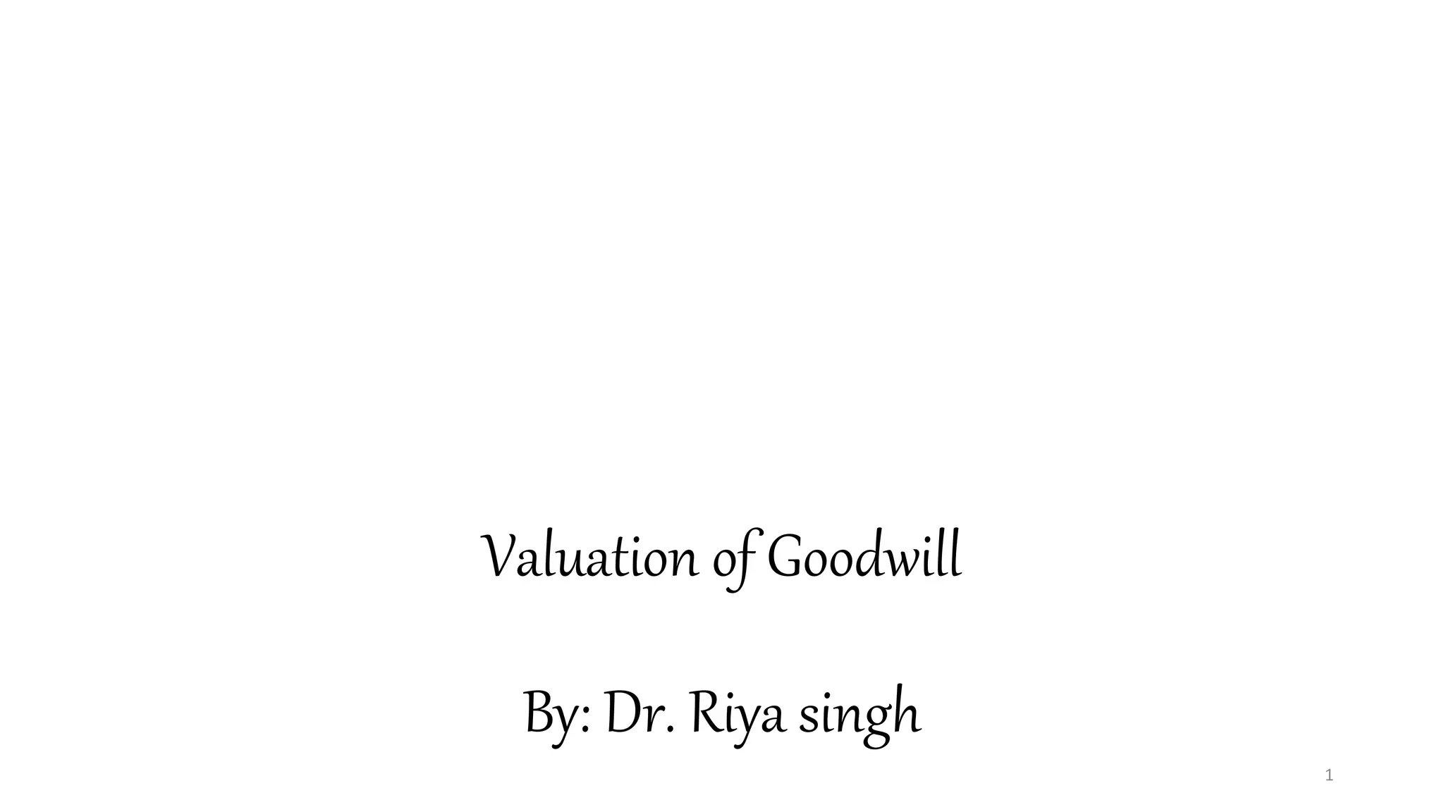 Valuation of Goodwill.pptx