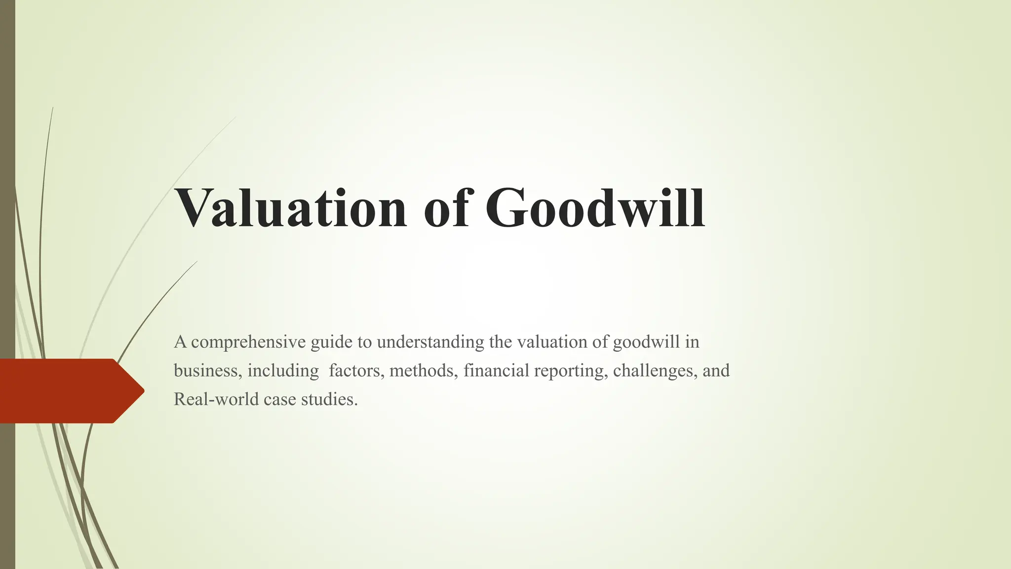 valuation of goodwill sfor Studentppt.pptx