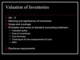 Valuation of inventories | PPT