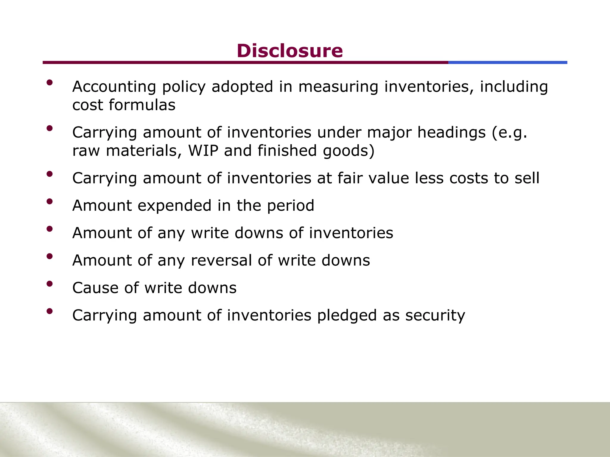 Valuation of Inventory International Accounting Standard 2 IAS 2.ppt