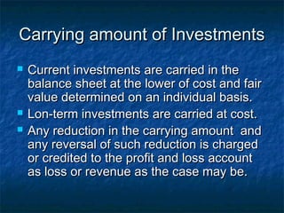 Valuation of investments | PPT