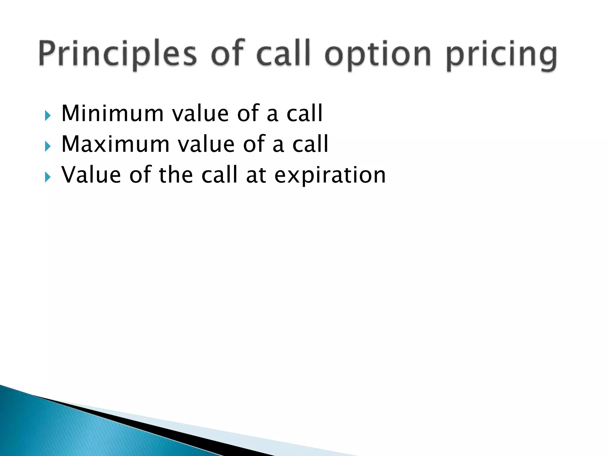 Valuation of options | PPTX