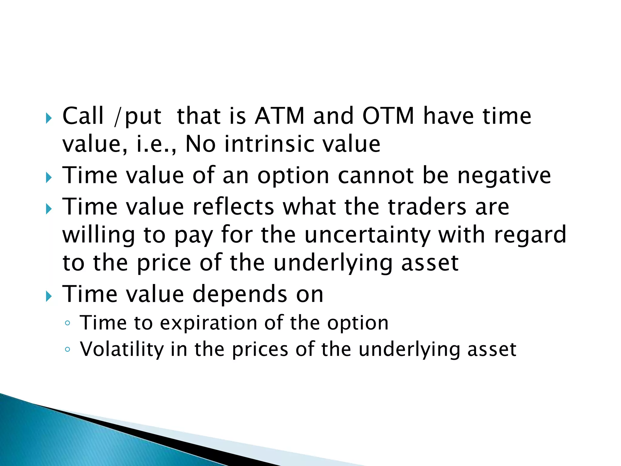 Valuation of options | PPTX