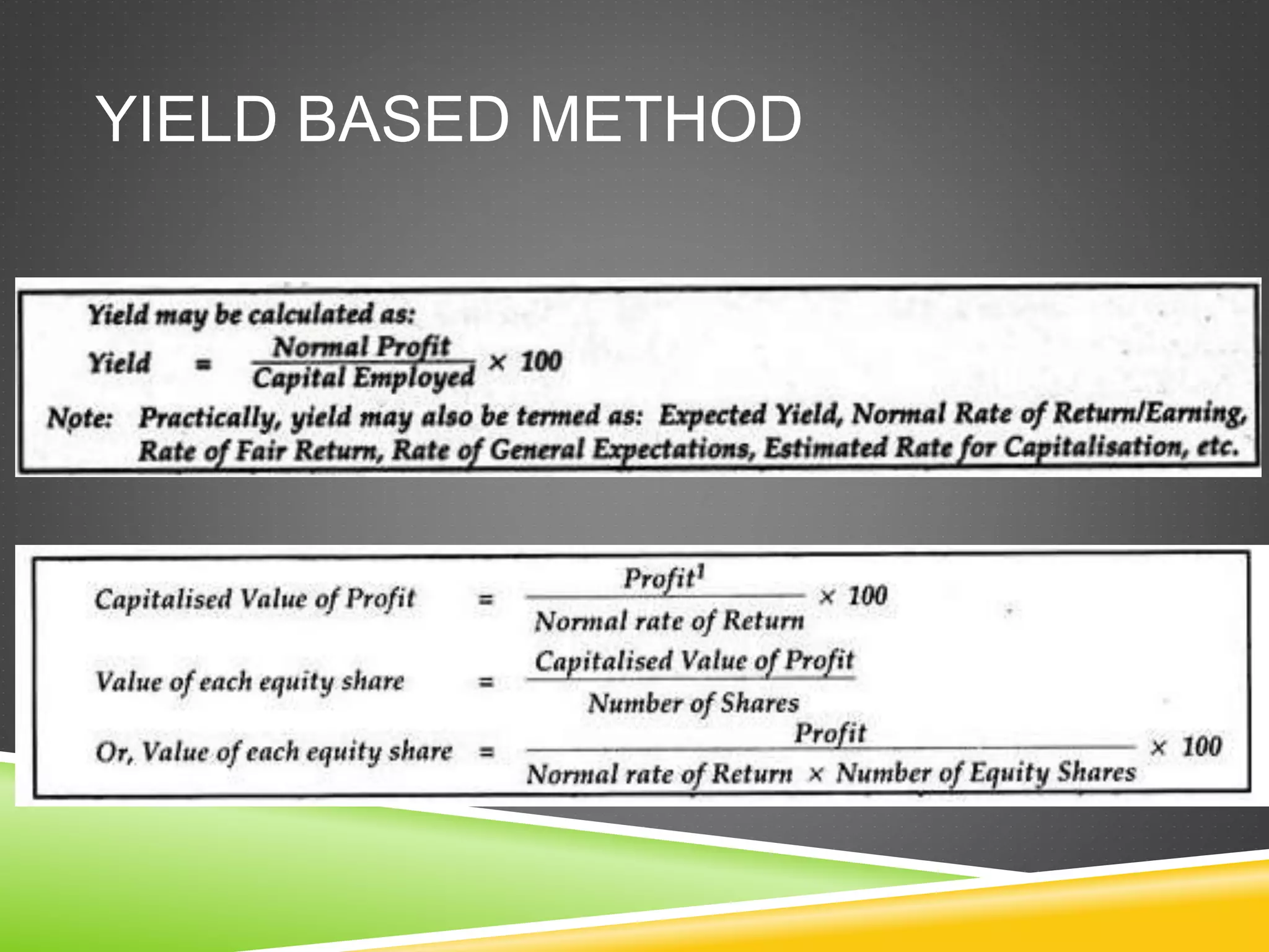 Valuation of shares | PPTX