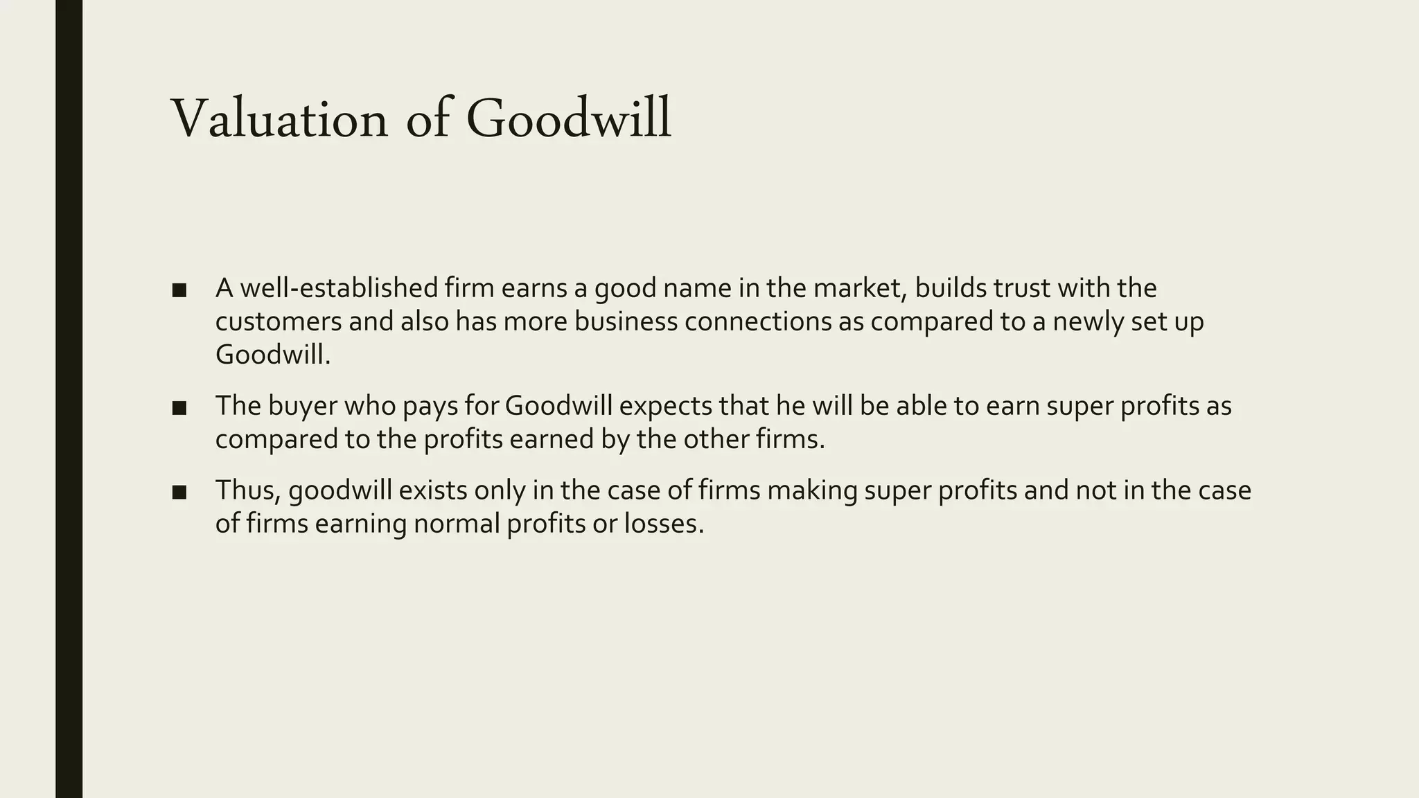 Valuation of shares and valuation of goodwill | PPTX