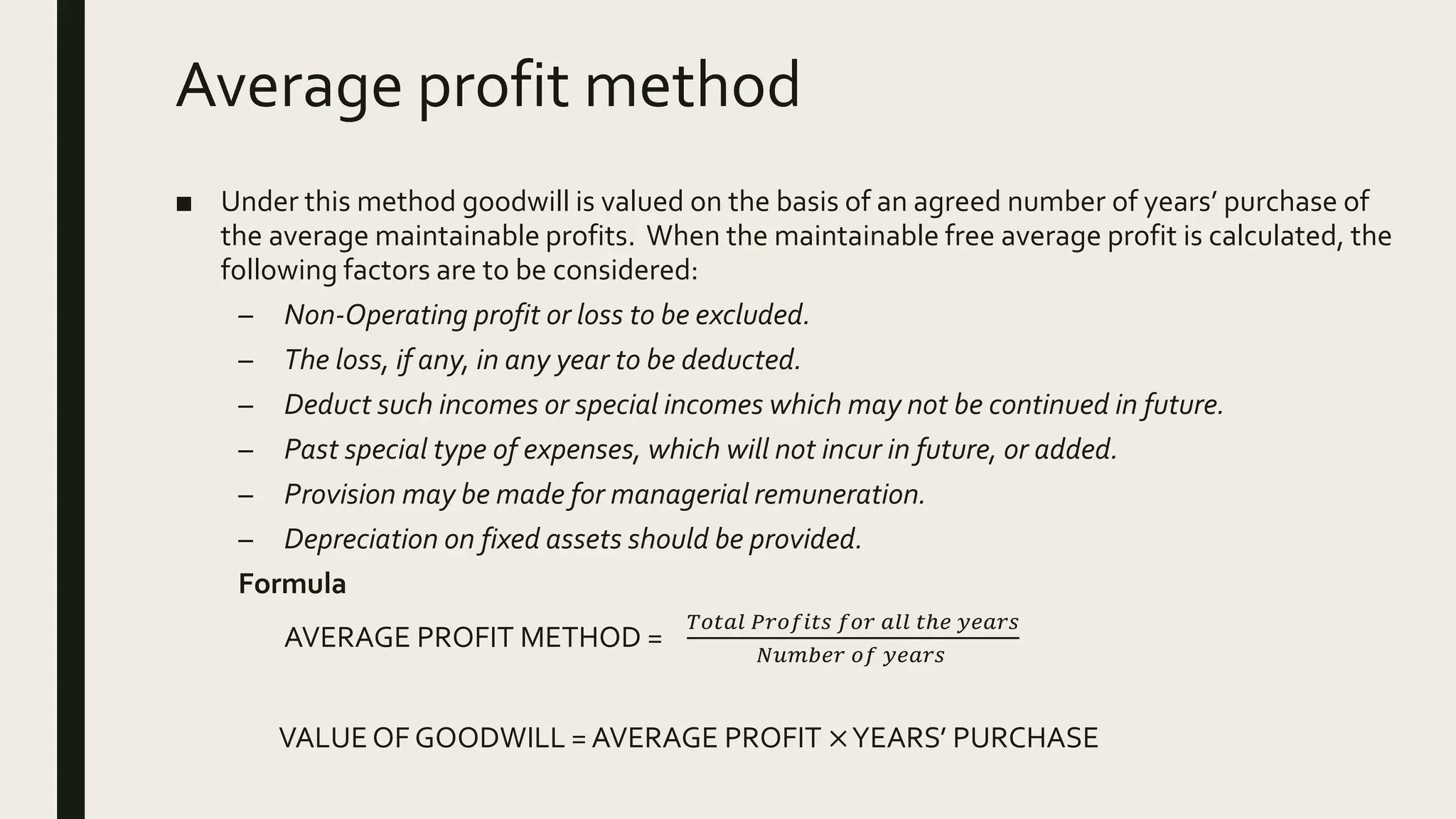 Valuation of shares and valuation of goodwill | PPTX