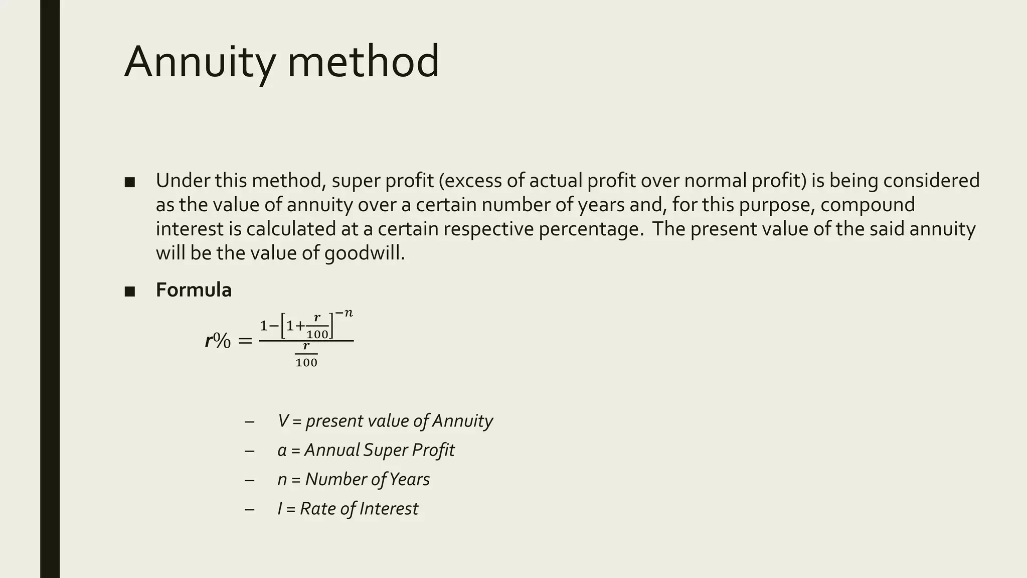 Valuation of shares and valuation of goodwill | PPTX