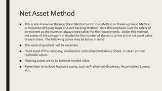 Valuation of shares and valuation of goodwill | PPTX