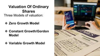Valuation of shares under variable growth rates | PPT