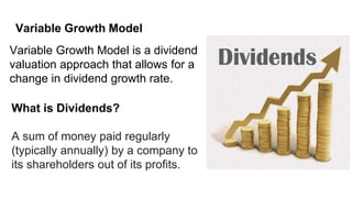 Valuation of shares under variable growth rates | PPT