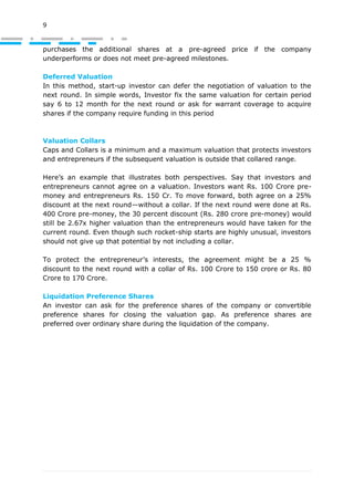 Valuation of Startups [with limitation of traditional valuation ...