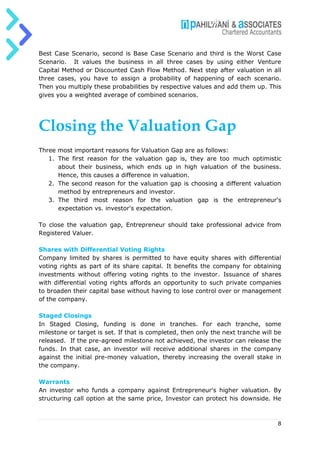 Valuation of Startups [with limitation of traditional valuation ...