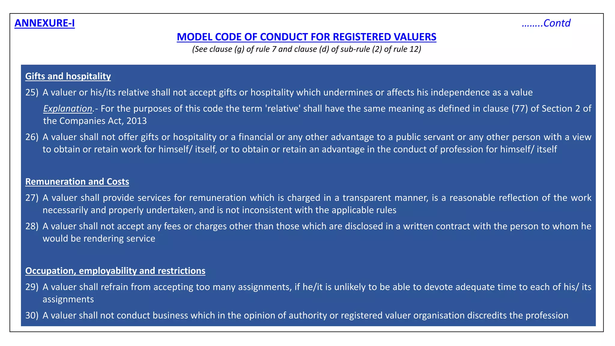 Valuation in India - Regulations and Standards | PPTX