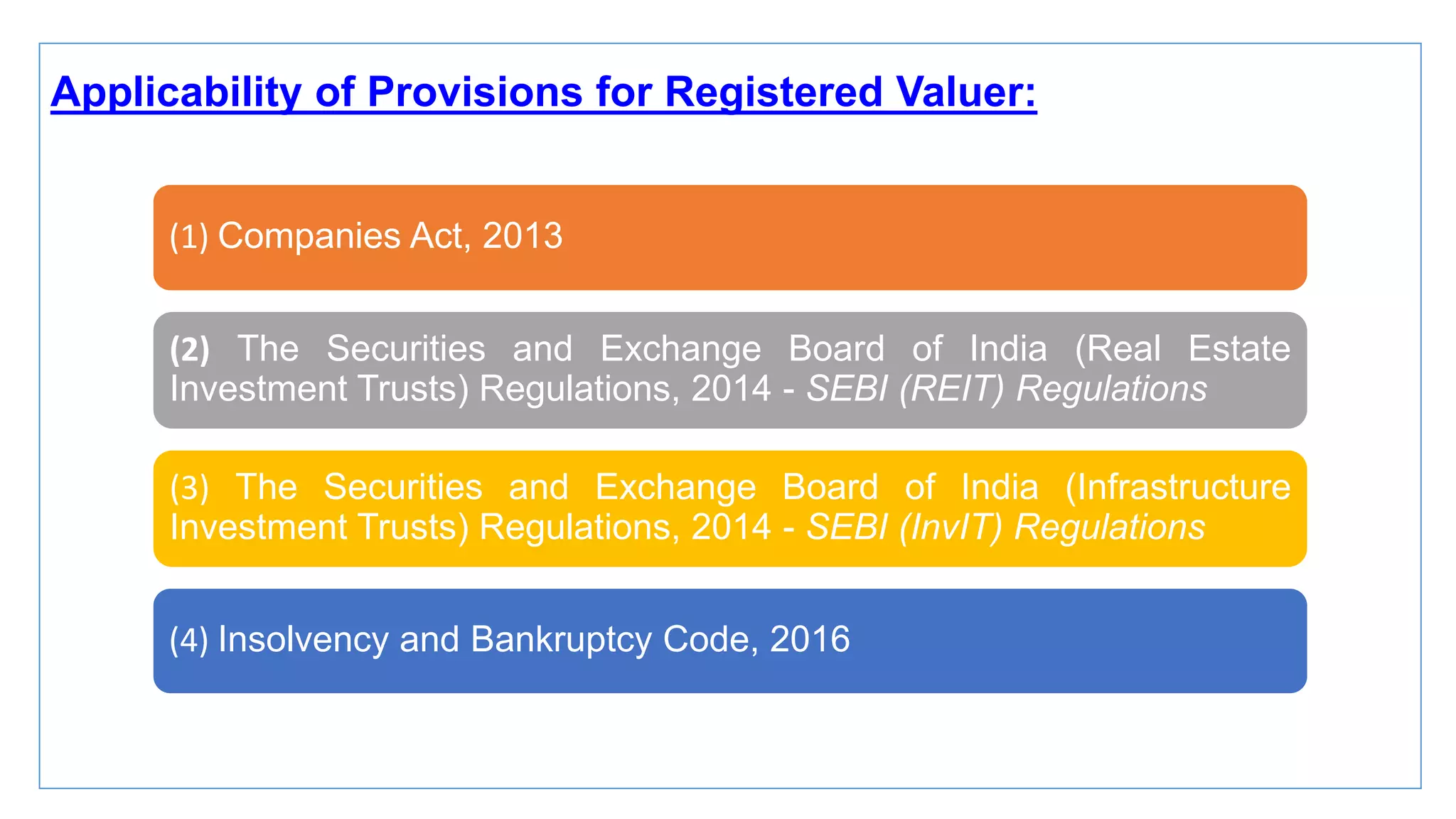 Valuation in India - Regulations and Standards | PPTX