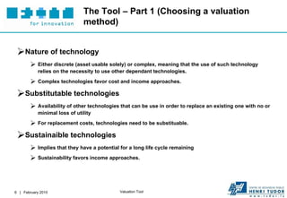 Valuation Tool | PPT