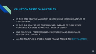 Case Study: Valuation of walt disney | PPTX