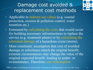 The role of valuation of ecosystem services for decision making ...