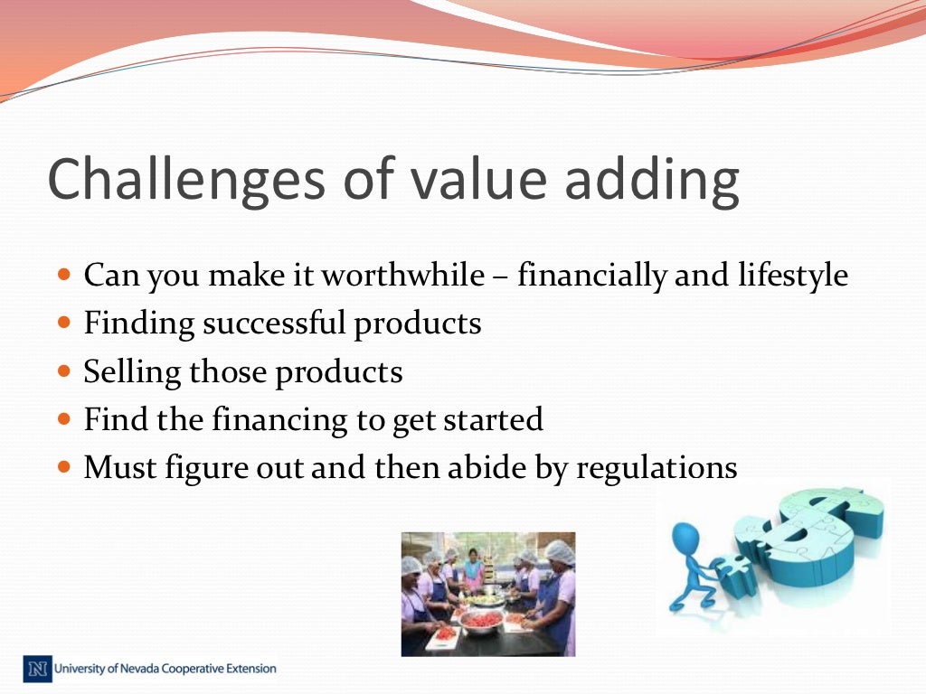 Value added products - steps to success