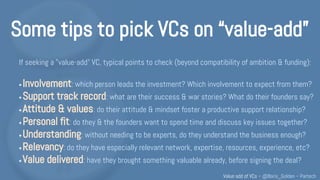 The value-add of VCs | PDF
