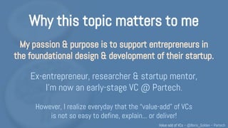 The value-add of VCs | PDF