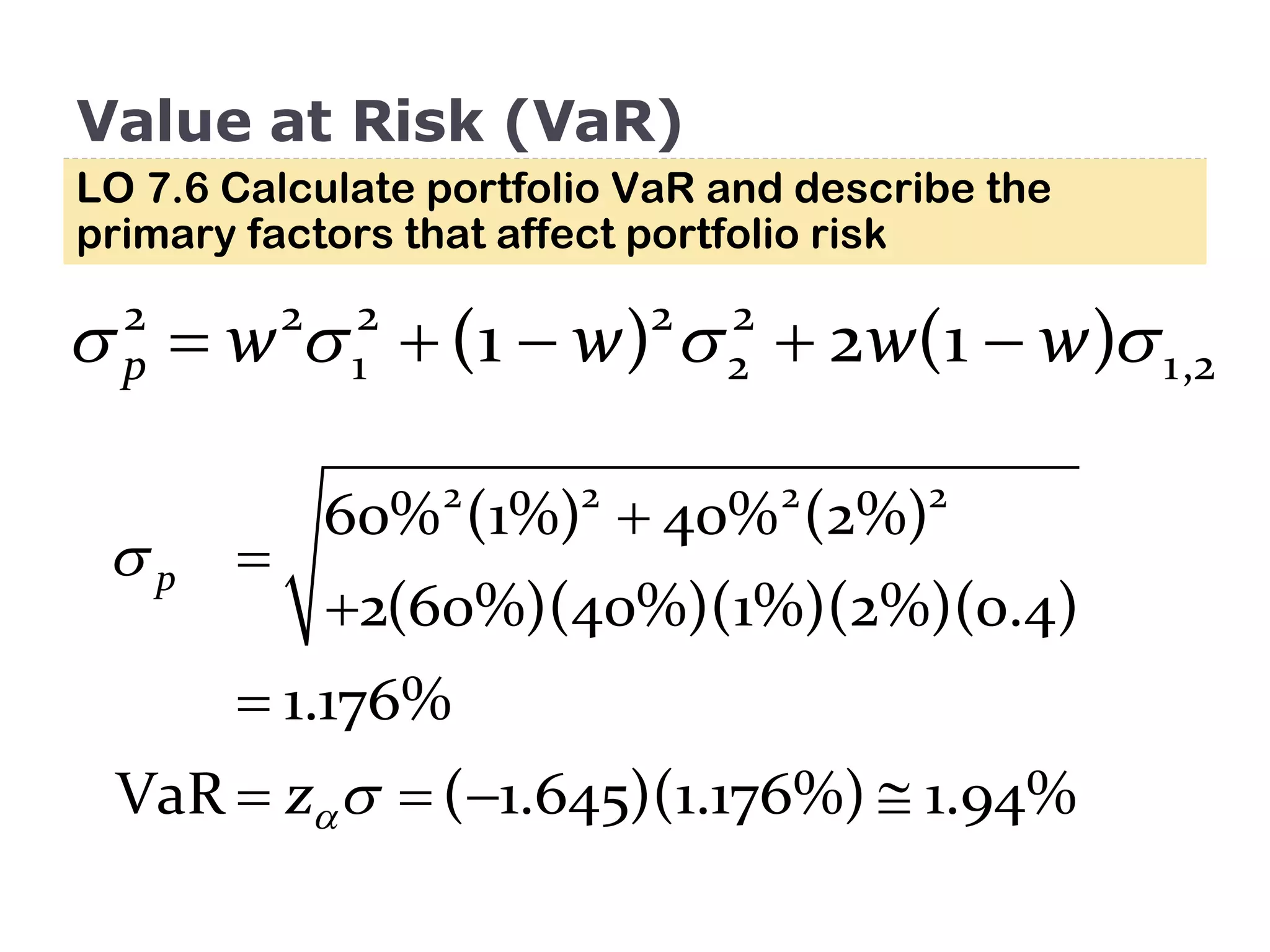 Value at Risk (VaR), Intro | PPT