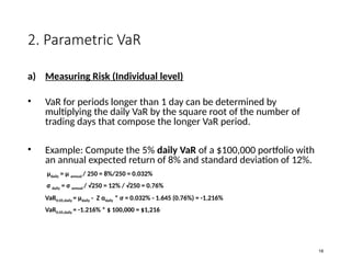 Value-at-Risk-VaR 1 zzzzzzzzzzzzzzzzzzzz | PPT