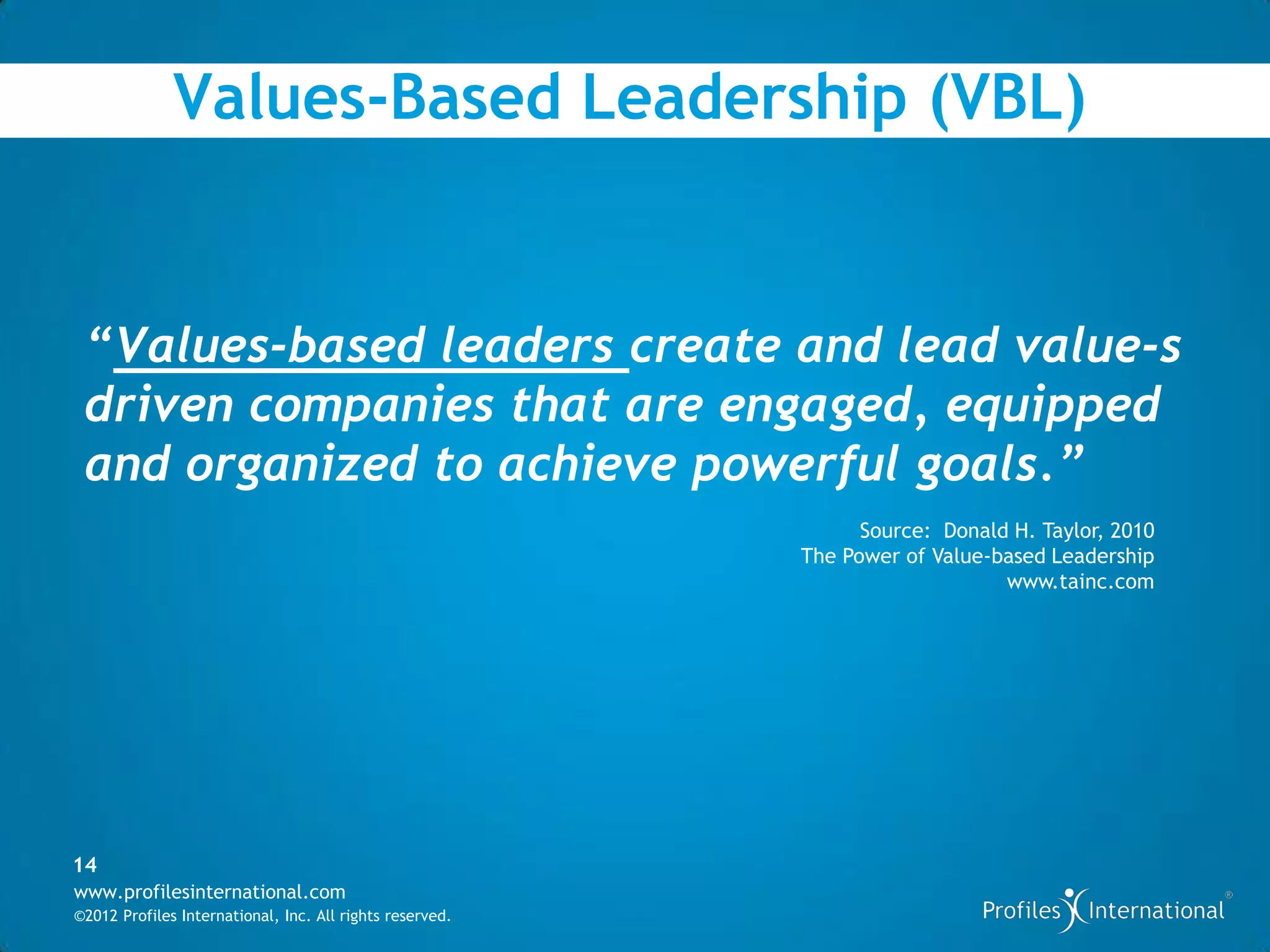 Value based-leadership | PDF