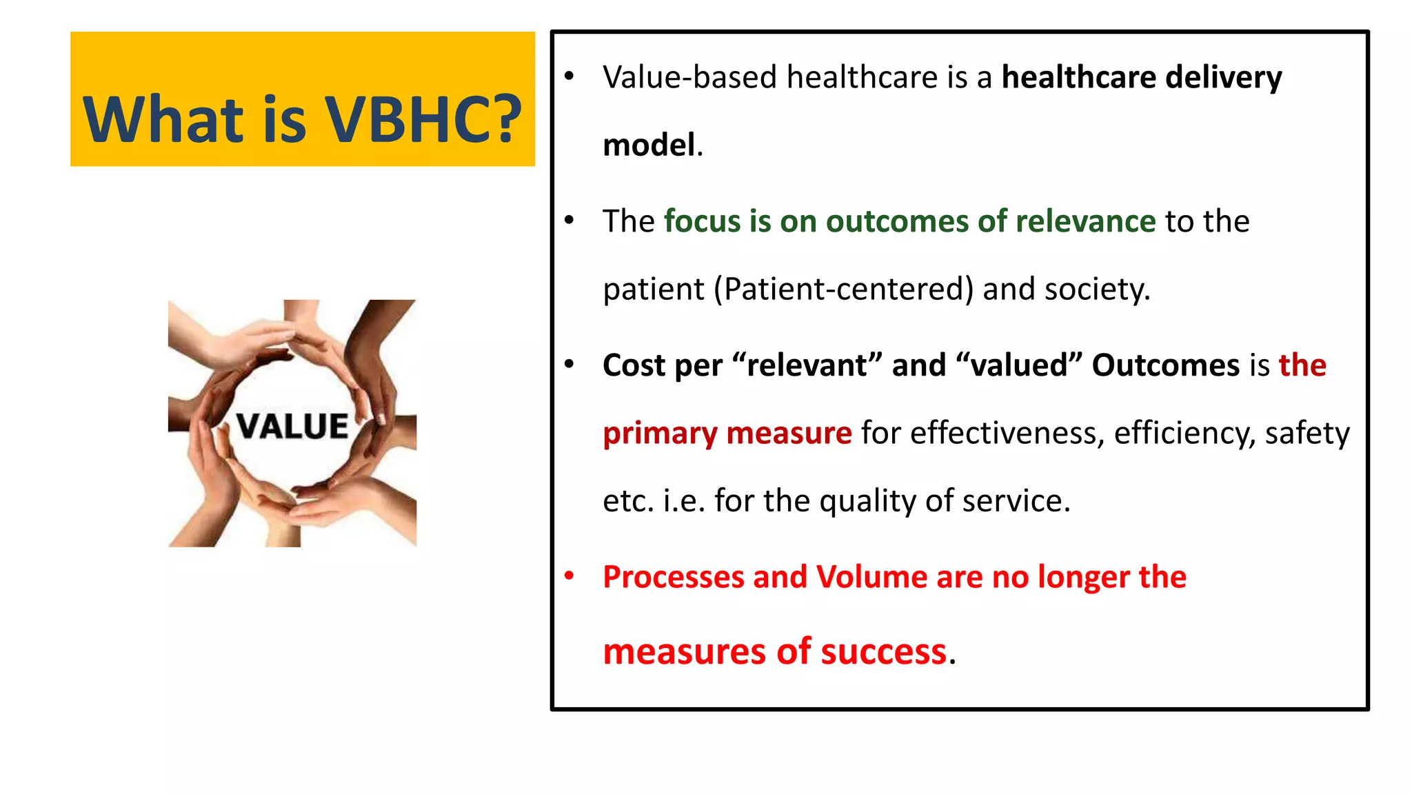 Value-based Healthcare Systems | PPTX