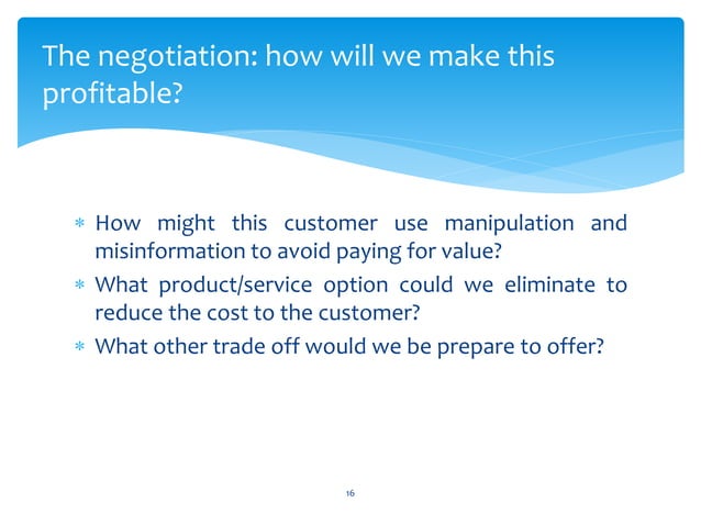 Value based negotiation pricing | PPTX