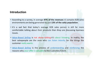 Value based selling | PDF