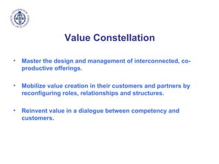 Value Chains To Value Constellations | PPT