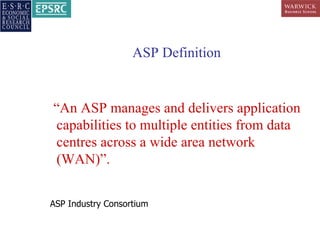 Value Creation from IS Integration: From ASP to Web Services? | PPT
