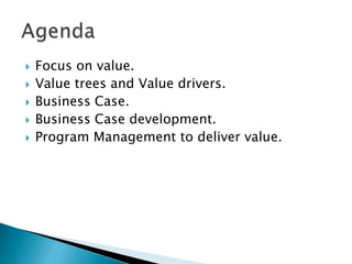 Value driven IT program management | PPT