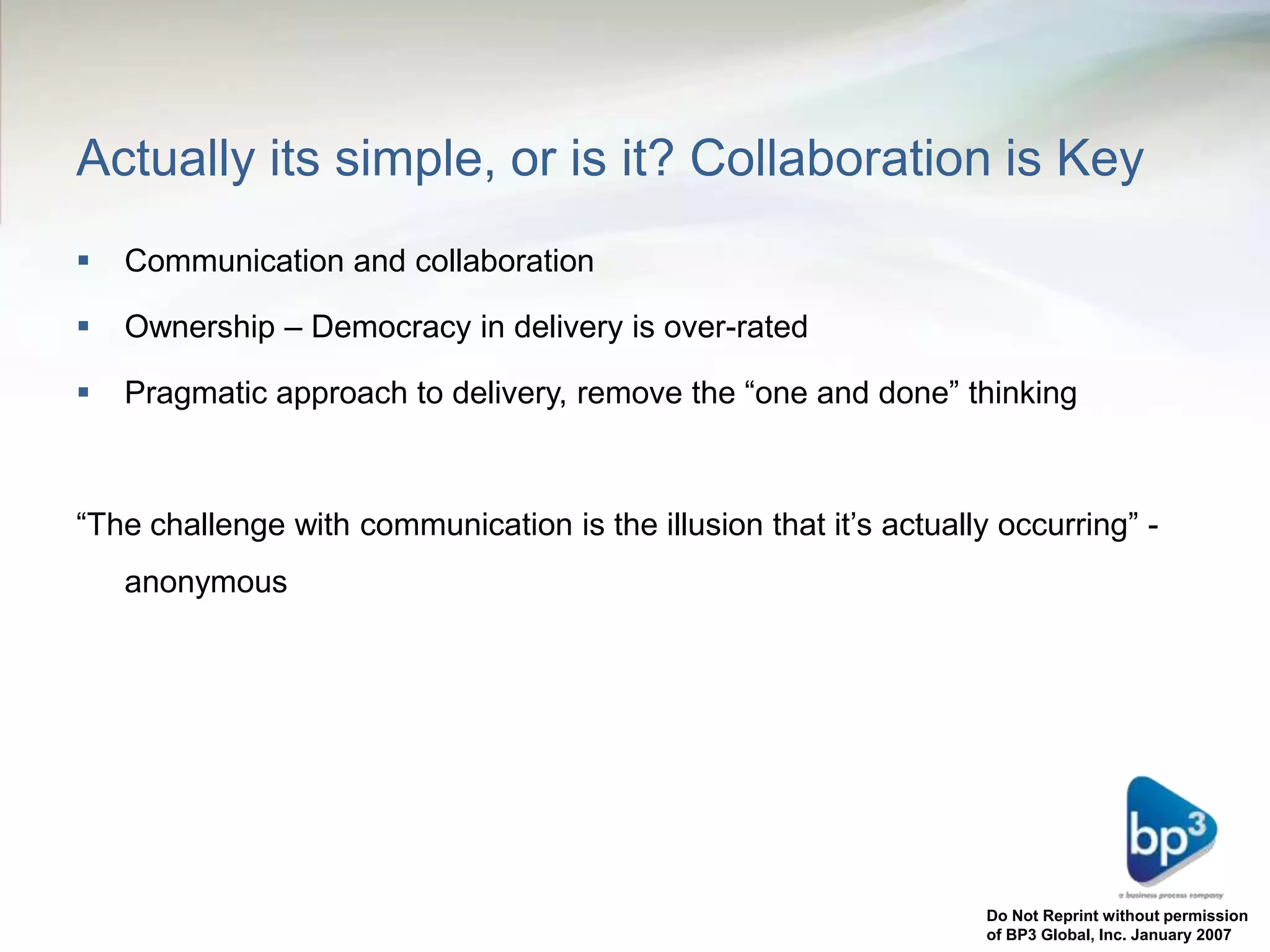 Value Driven Over Plan Driven Pptx