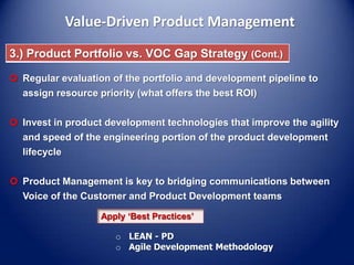 Value Driven Product Management Process by Terry Mosbaugh | PPT