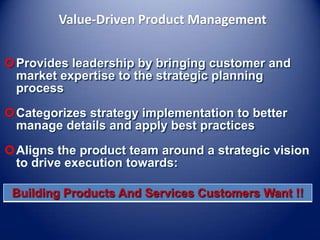 Value Driven Product Management Process by Terry Mosbaugh | PPT