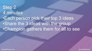 Value Focused Brainstorming | PPT