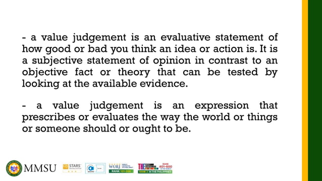 Value-Judgement.pptx..................... | PPTX | Religion & Spirituality