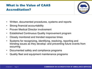 Value Of CAAS Accreditation | PPT