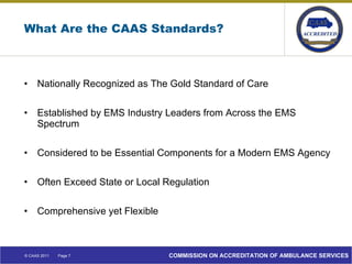 Value Of CAAS Accreditation | PPT