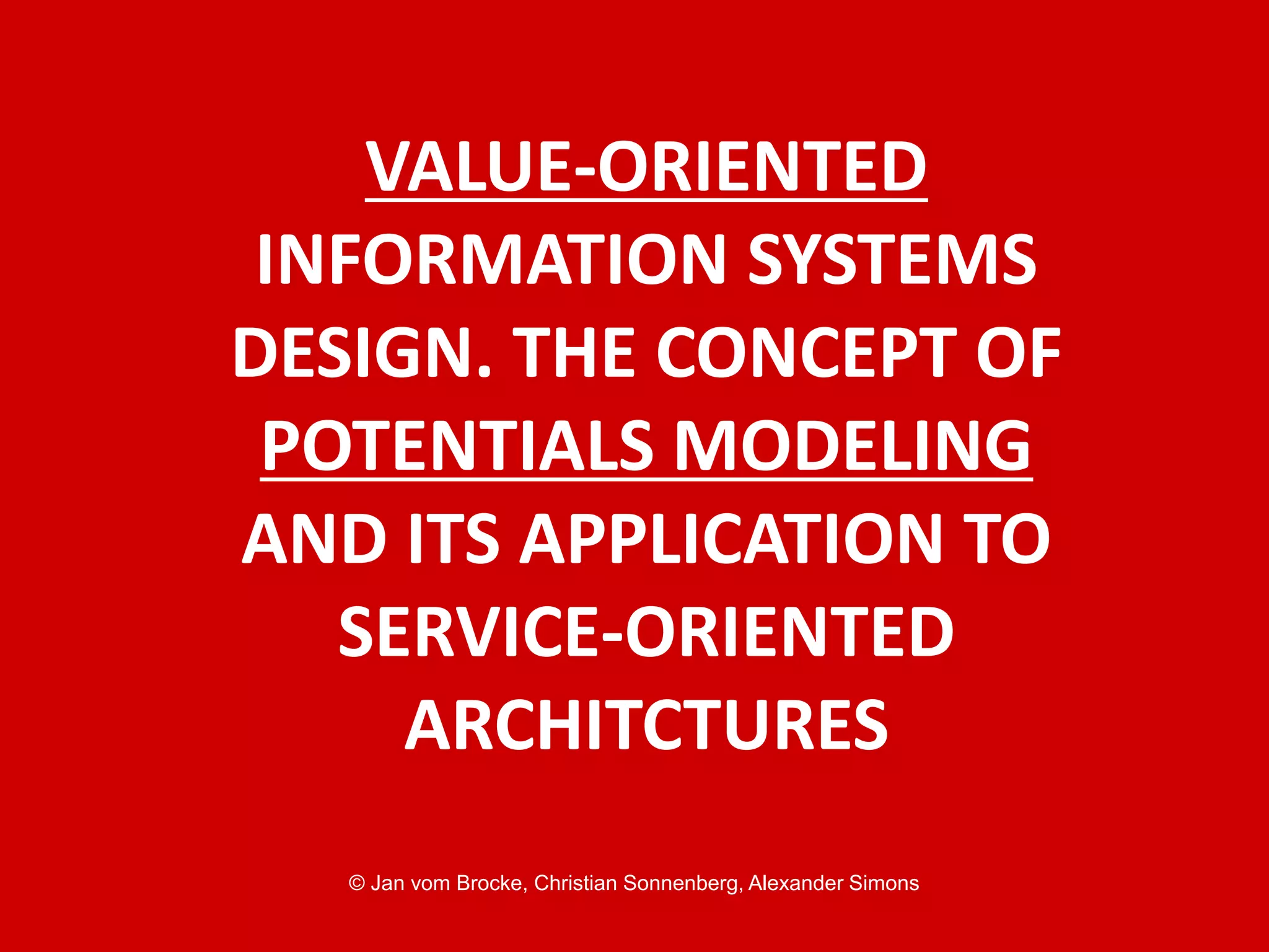 Value-oriented Information Systems Design | PPTX | Computer Software and Applications | Computing