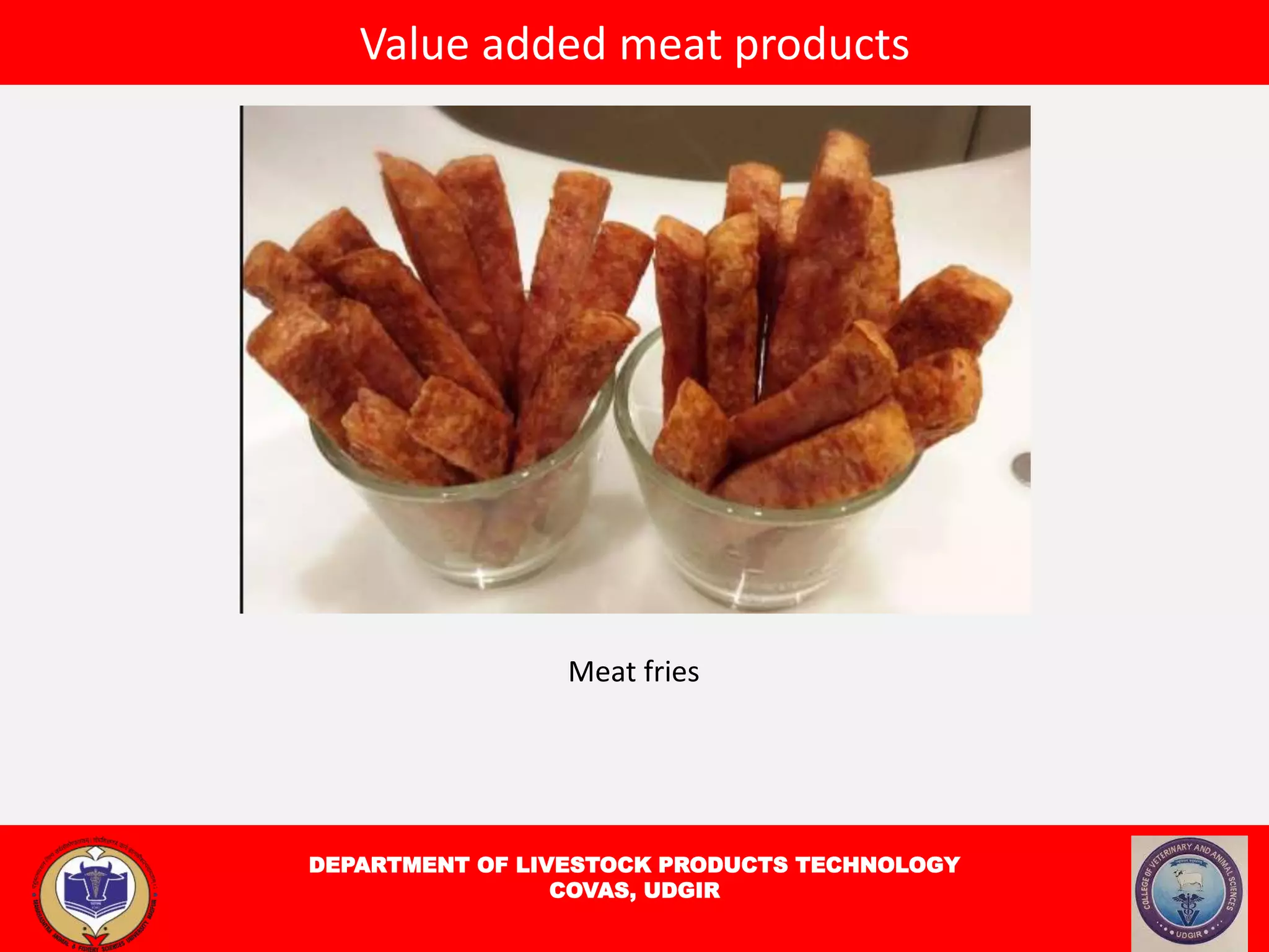 Value added meat and meat products | PPTX