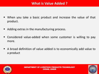 Value added meat and meat products | PPTX