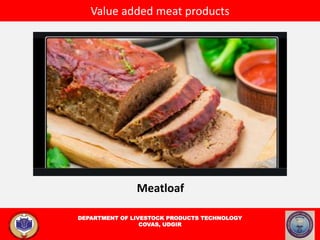 Value added meat and meat products | PPTX