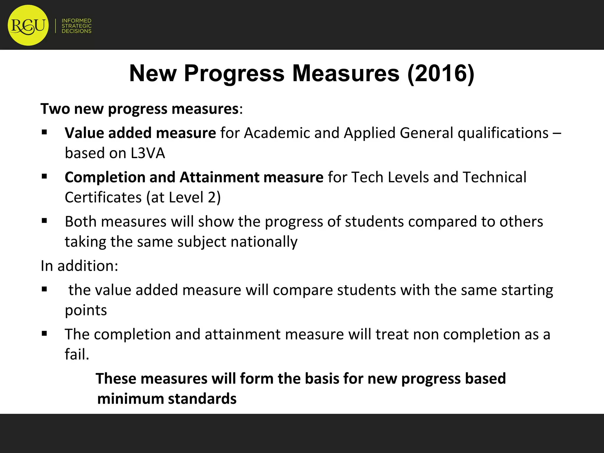 Understanding and improving Level 3 Value Added Performance in the ...