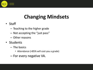 Understanding and improving Level 3 Value Added Performance in the ...