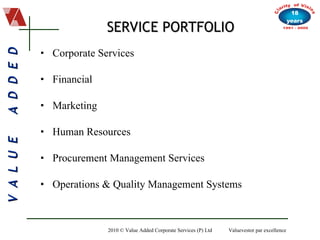 Value Added Corporate Services | PPT