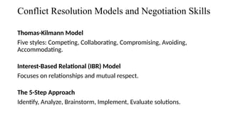 Conflict Resolution and Decision Making (Value Added Course Unit-3) | PPT