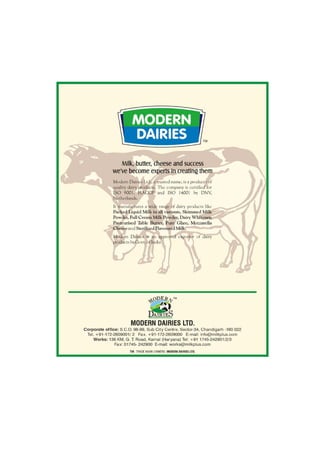 Value Added Dairy Products | PDF