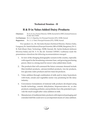 Value Added Dairy Products | PDF